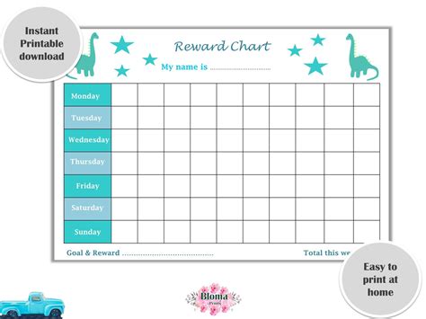 Weekly Reward Chart Printable Printable Word Searches