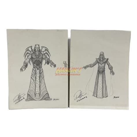 Wishmaster 1997 Set Of 2 Djinn Concept Artwork