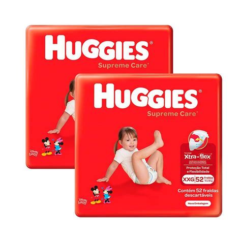 Fralda Huggies Supreme Care Xxg Kit Com 104 Unidades Black Friday