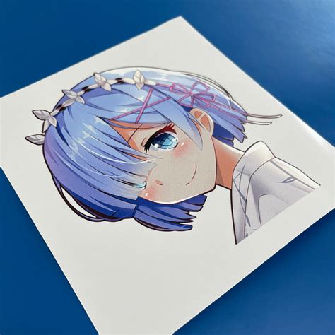 Peeking Rem V1 Blue Twin Maid Roswaal Mathers Water Magic Lye Oni Girl