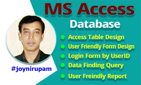 build database application in microsoft access by joynirupam fiverr