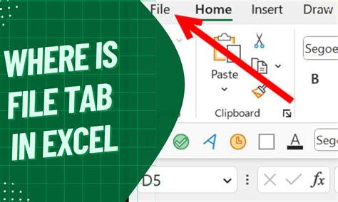 Where Is File Tab In Excel Earn And Excel
