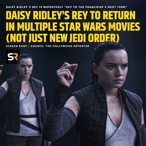 Its Being Reported That Daisy Ridleys Rey Skywalker Is Being Eyed For
