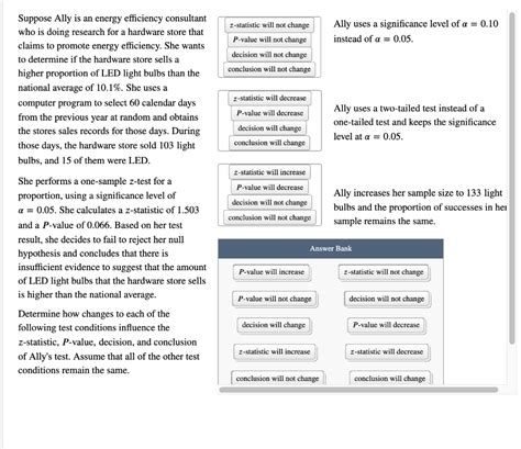 Solved Z Statistic Will Not Change P Value Will Not Change Chegg Com