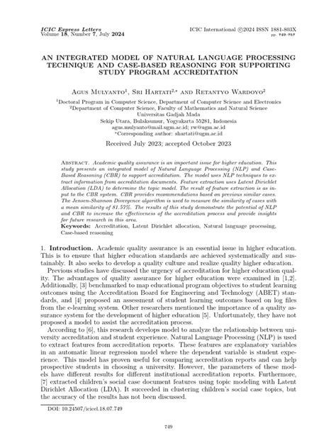 an integrated model of natural language processing pdf