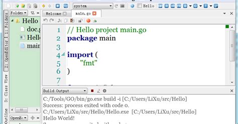 li xu s world golang 搭建go语言ide