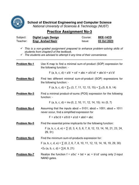 Practice Assignment No 3 Fall 2023 Pdf Mathematical Logic Mathematics