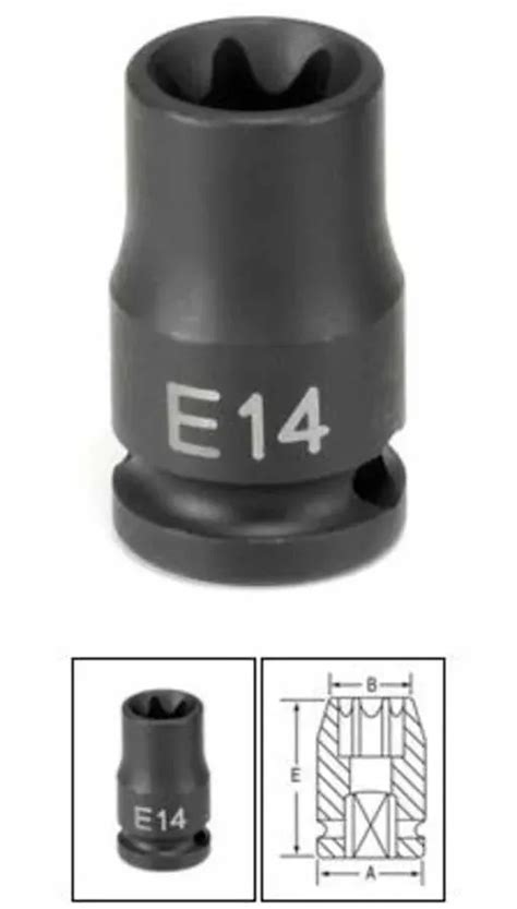 3 8 Inch E11 External Star Impact Socket