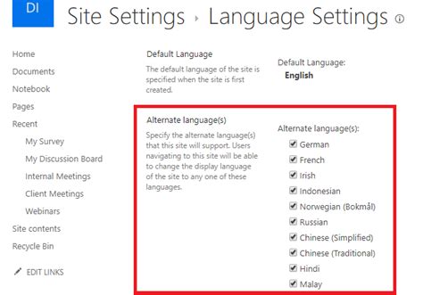 working on multiple languages for sharepoint