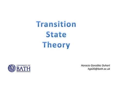 Collision And Transition State Theory