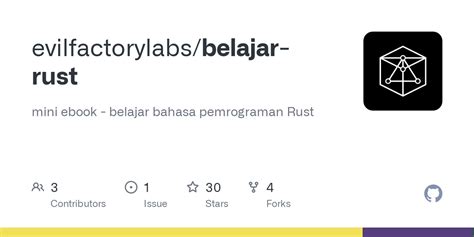GitHub Evilfactorylabs Belajar Rust Mini Ebook Belajar Bahasa Pemrograman Rust