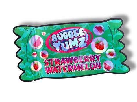 Bubble Yumz Strawberry Watermelon Mylar Bag 3 5 Grams Supply Citi