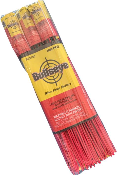 144 Bottle Rockets Per Pack With Report