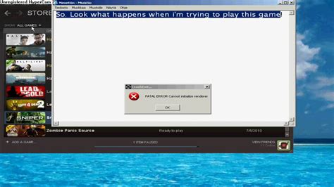 Fatal Error Cannot Initialize Renderer Sniper Ghost Warrior Youtube