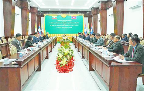 ၉ ကြိမ်မြောက် မြန်မာ လာအို နှစ်နိုင်ငံပူးပေါင်းဆောင်ရွက်ရေးဆိုင်ရာ ဝန်ကြီးအဆင့်အစည်းအဝေးသို့