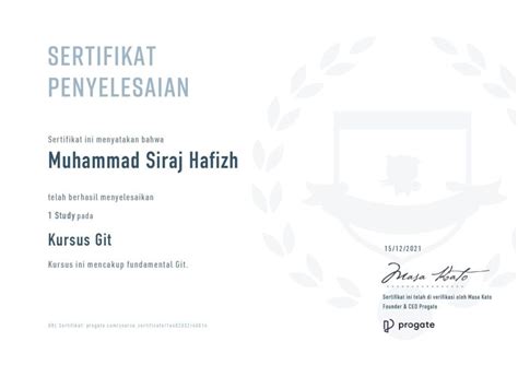 Muhammad Siraj Hafizh On Linkedin Progate