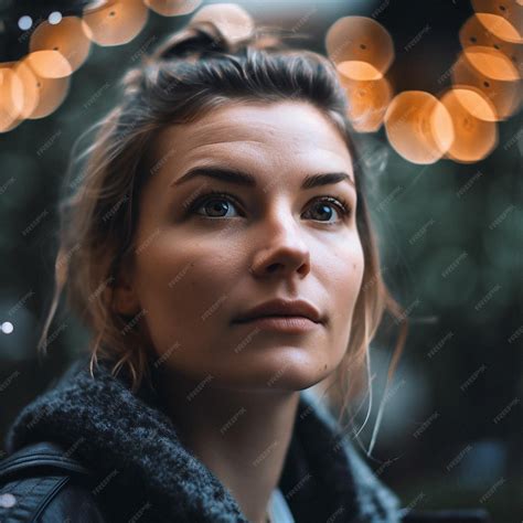 Premium Photo Natural Real Person Portrait And Closeup Of A Woman