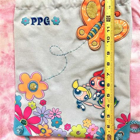 Powerpuff Girls Vintage Cartoon Network Blue Beaded D… Gem