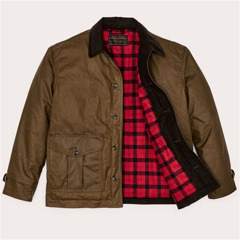 Waxed Barn Coat Di Filson Dark Tan Beige