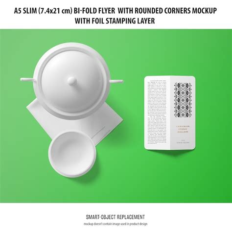 Free Psd A5 Slim Bi Fold Flyer Mockup