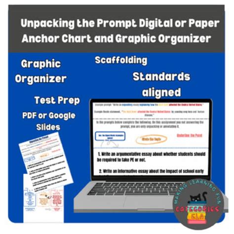 Writing Unpacking The Prompt Practice Digital Or Pdf By Categories Ela