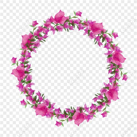 구 중 갈 수채 화환 테두리 일러스트 꽃 손 수채화 틀 패턴핑크 꽃무늬 Png 일러스트 무료 다운로드 Lovepik