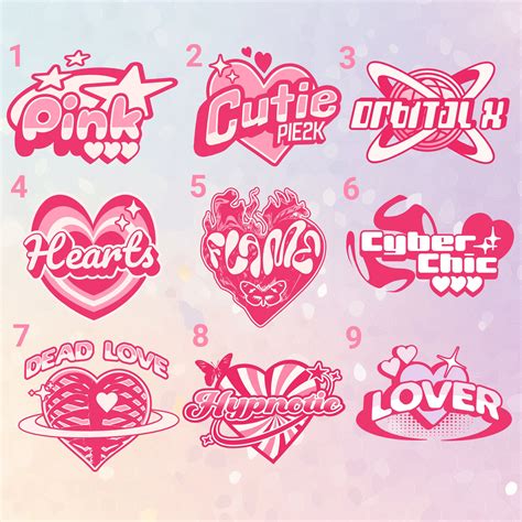 Custom Digital Y2k Logo Etsy In 2024 Graphic Design Fonts Graphic