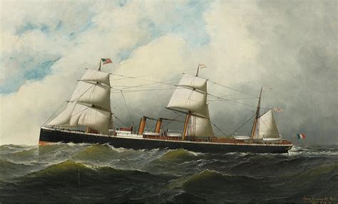 The Ship Canada Painting By Antonio Jacobsen Fine Art America