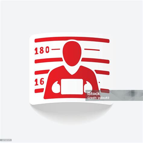Realistic Design Element Suspect Stock Illustration Download Image