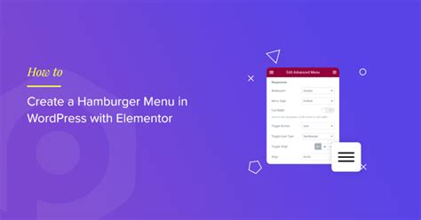 create a hamburger menu in wordpress with elementor 2022