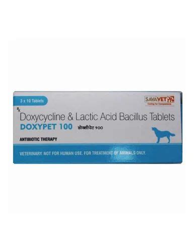 Sava Vet Doxypet 100mg Tablet Packaging Size 1x10 At Rs 90 Stripe In Nagpur