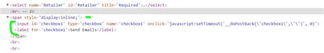 Css Get Checkbox Text On Same Line As Control Using Aspcheckbox