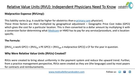 Ppt Relative Value Units Rvu Independent Physicians Need To Know Powerpoint Presentation