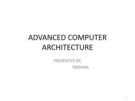 computer system architecture pdf