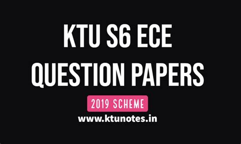KTU S6 CSE QUESTION PAPERS
