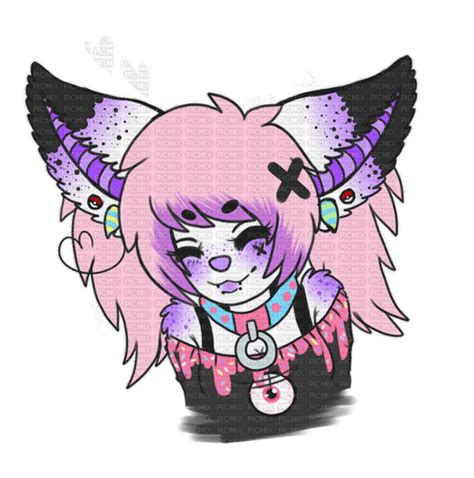 Pastel Goth Furry🍭ⓐⓝⓚⓗⓐ Ankhasstuff Pastel Goth Furry Anime Girl Cute Free Png