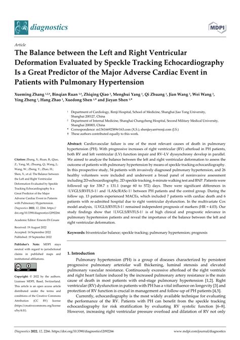 Pdf The Balance Between The Left And Right Ventricular Deformation Evaluated By Speckle