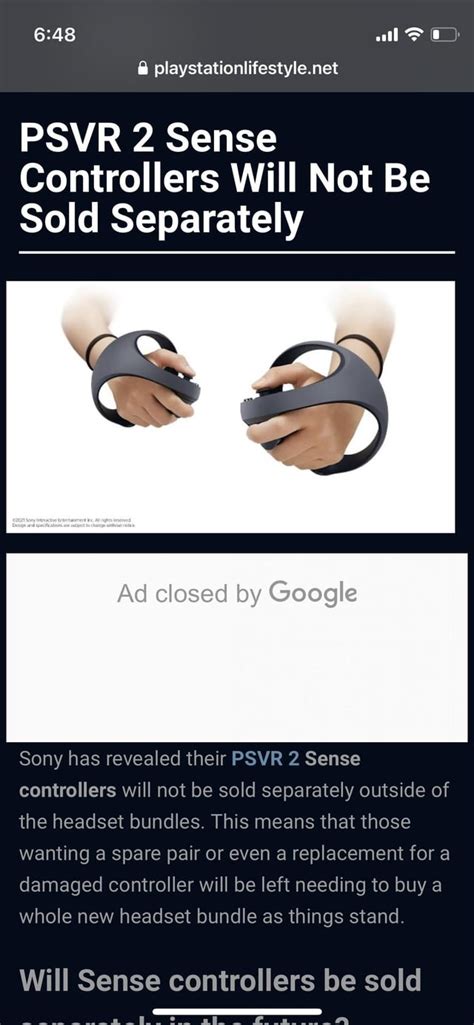 Psvr2 Controllers Will Not Be Sold Separately You Gotta Buy An Entirely New Headset… Whats