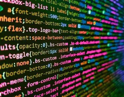 Computing Cyberspace Future And Innovation Concept Javascript Functions Variables Objects