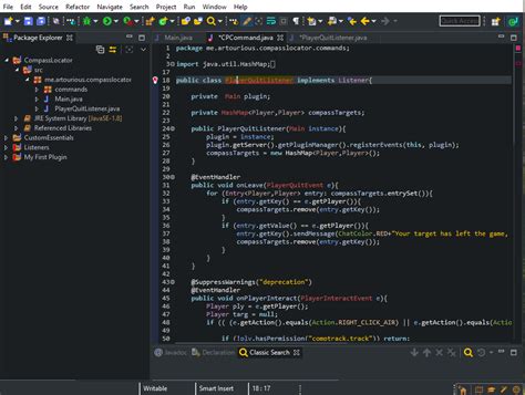 Java The Public Type Playerquitlistener Must Be Defined In Its Own