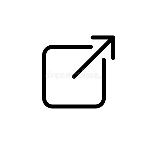 External Link Icon Link Vector Hyperlink Symbol Stock Illustration