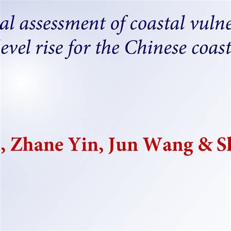Coastal Vulnerability Ranking Based On 8 Physical Variables Download