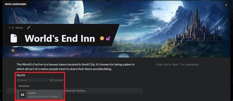 Lesson 1 Get Started With Articles In World Anvil Beginner Tutorials