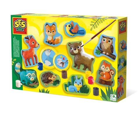 Детска играчка Ses Отливане и рисуване Горски животни