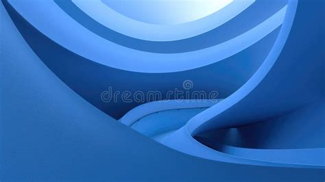Blue And White Abstract Parametric Curved Shapes Aig51a Stock Illustration Illustration Of
