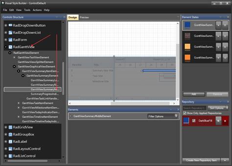 Themes RadGanttView Telerik UI For WinForms