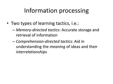 Ppt Learning And Information Processing Powerpoint Presentation Free Download Id 2764088