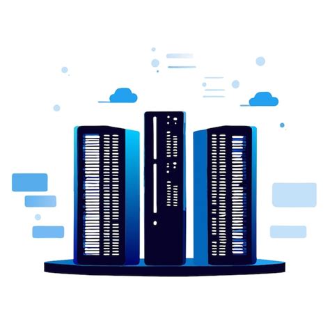own data center vector illustration premium ai generated vector