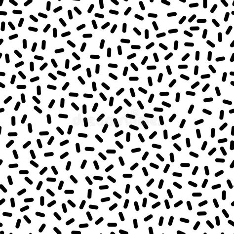 Modelo Inconsútil Simple Del Confeti Blanco Y Negro De Los Movimientos Vector Ilustración Del