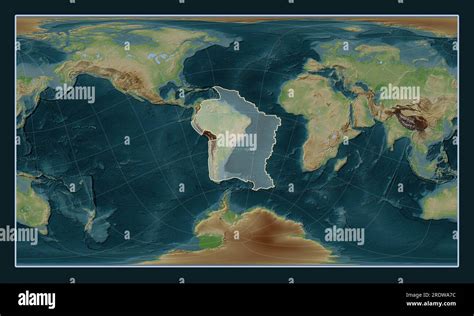 South American Tectonic Plate On The Wiki Style Elevation Map In The Patterson Cylindrical